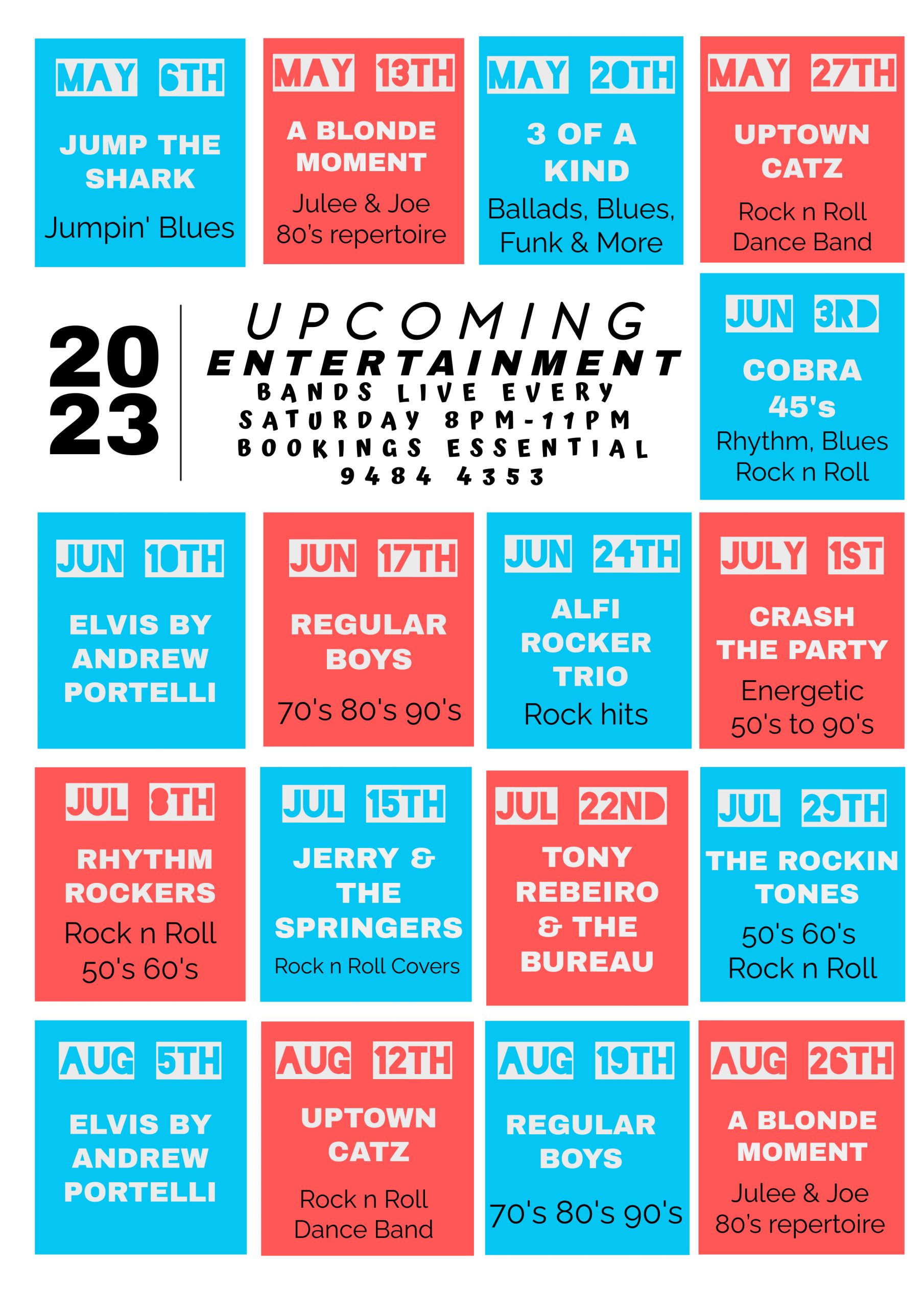 Saturday Night Bands | Darebin – Darebin RSL