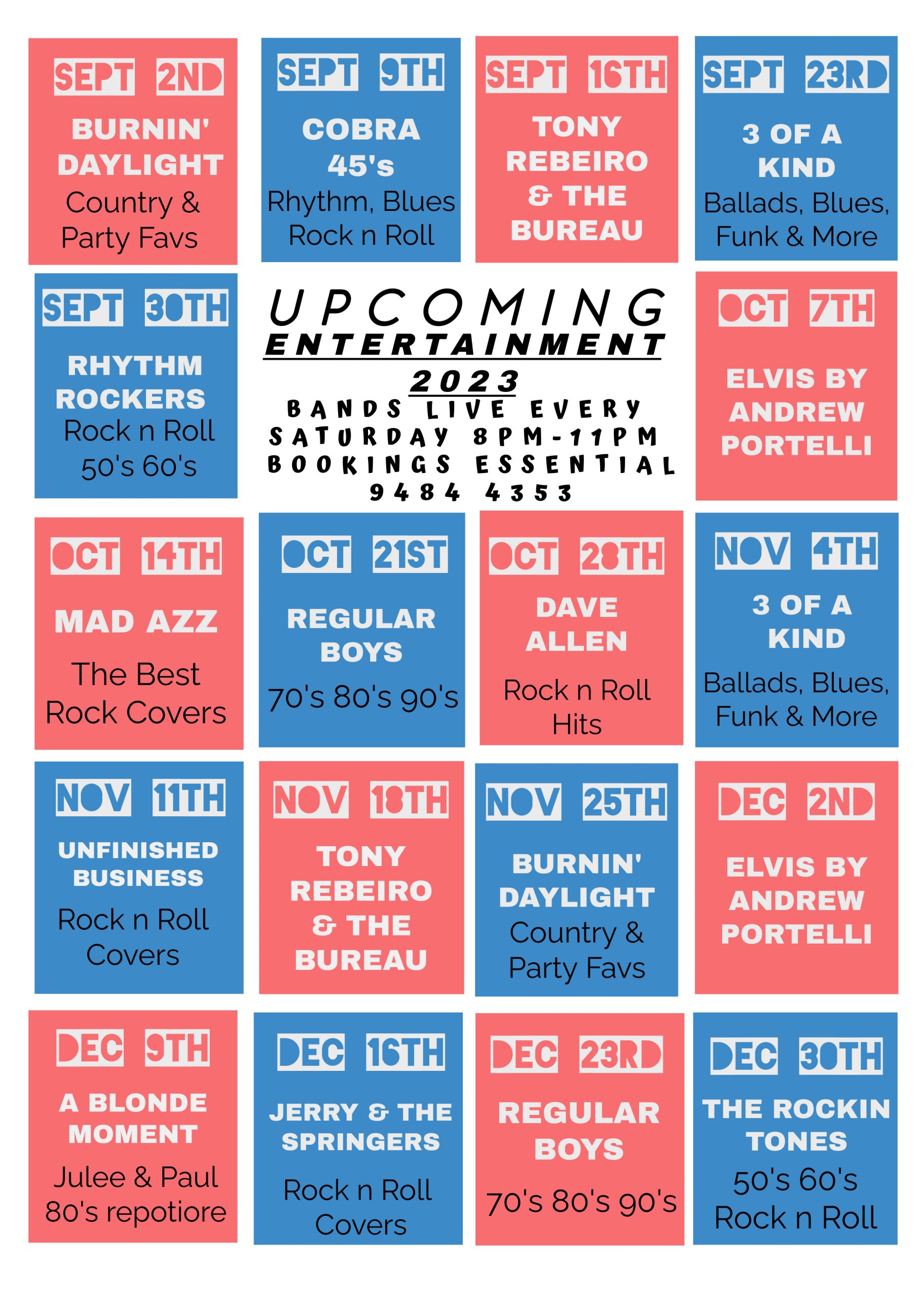 Saturday Night Bands | Darebin – Darebin RSL